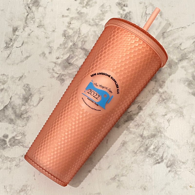 SME Tumbler: Peach Studded | Sew Awesome Supplies